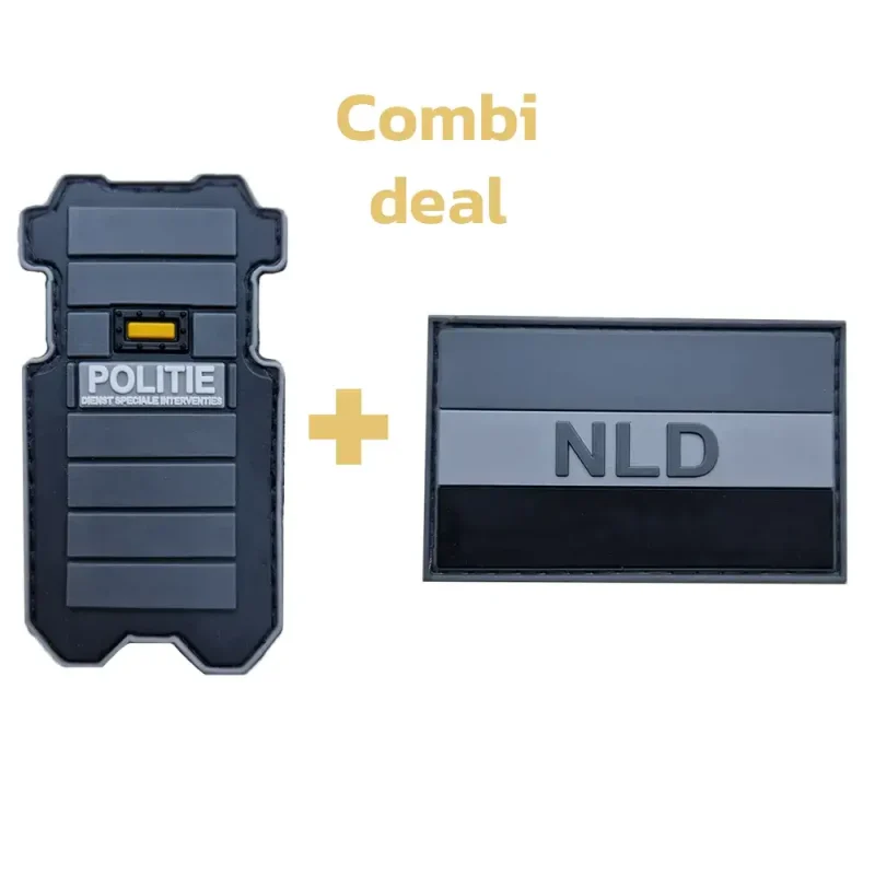 Combi: Schild patch + NLD – PVC - Arrestatieteam Shop